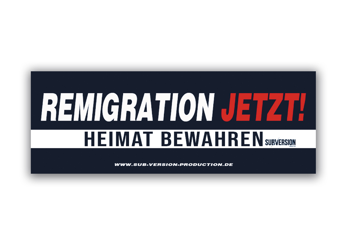 Aufkleber - Remigration Jetzt! I / 50 Stück | Aufkleber | Sonstiges ...